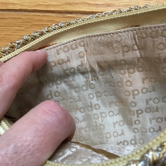 Rodo | Bags | Vintage Rodo Italy Gold Silver Metallic Weave Bag | Poshmark